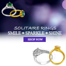 Buy Solitaire Rings in Gold & Silver in Kuwait – FK Jewellers
