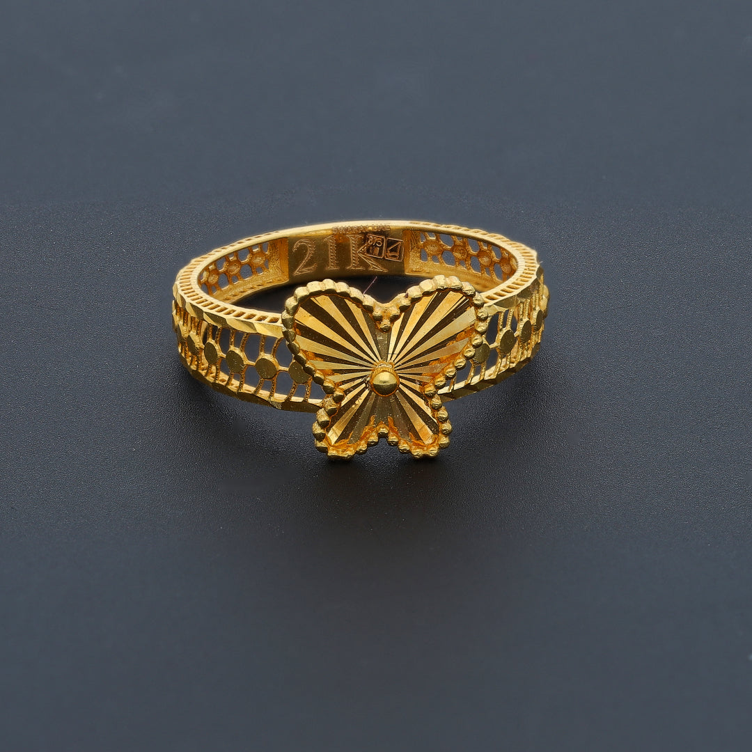 Buy 21KT Gold Butterfly Turkish Design Ring In Kuwait – FK Jewellers
